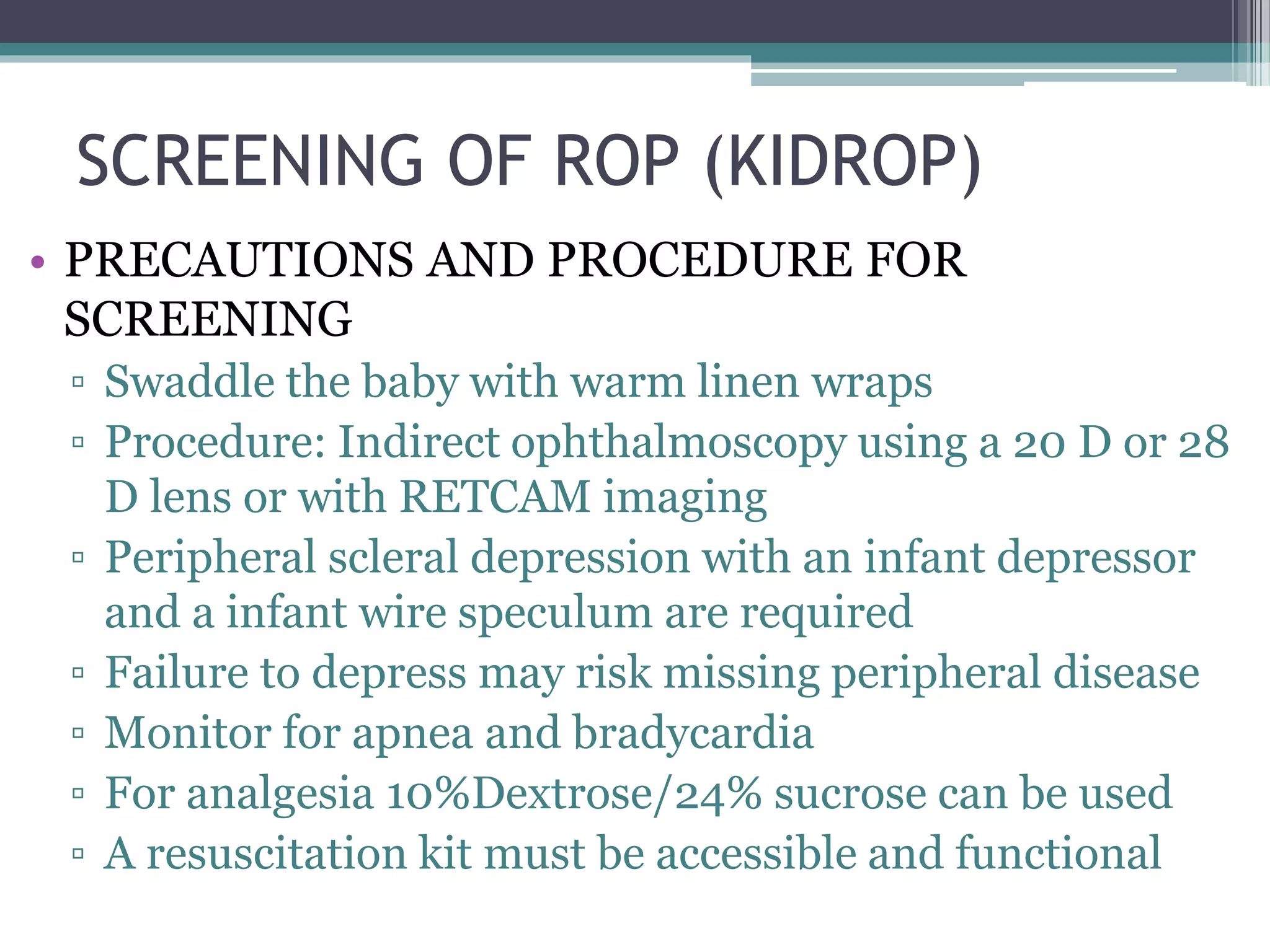 Retinopathy of prematurity | PPTX