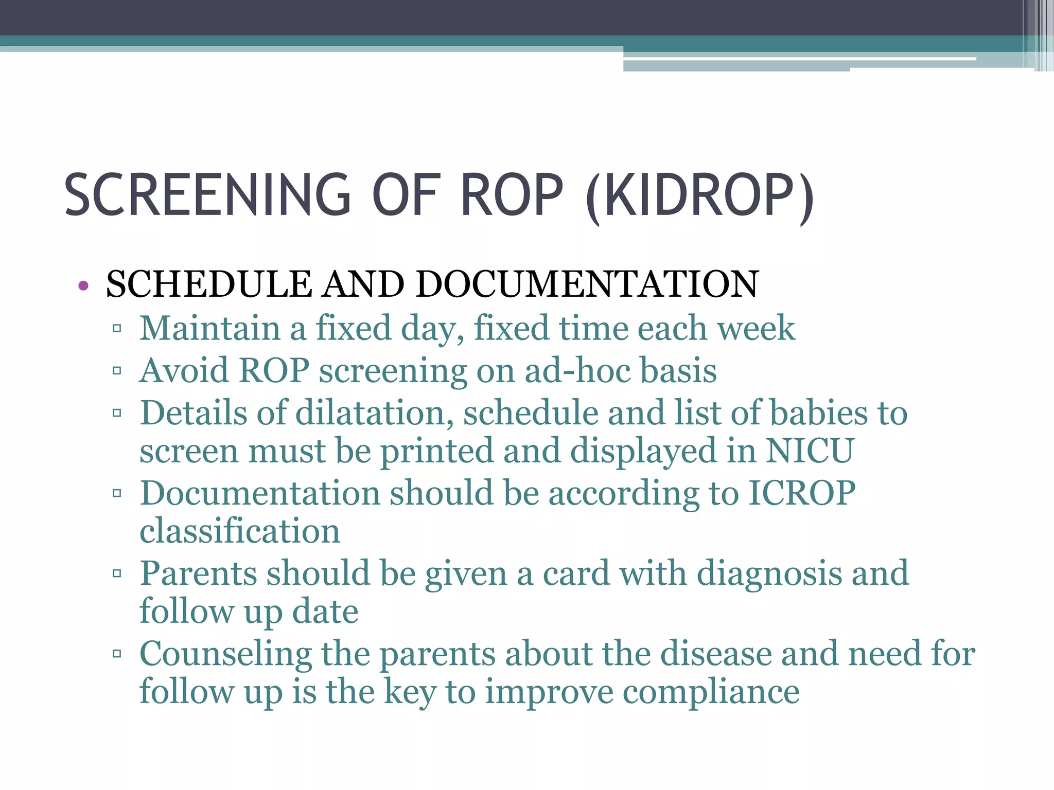 Retinopathy of prematurity | PPTX