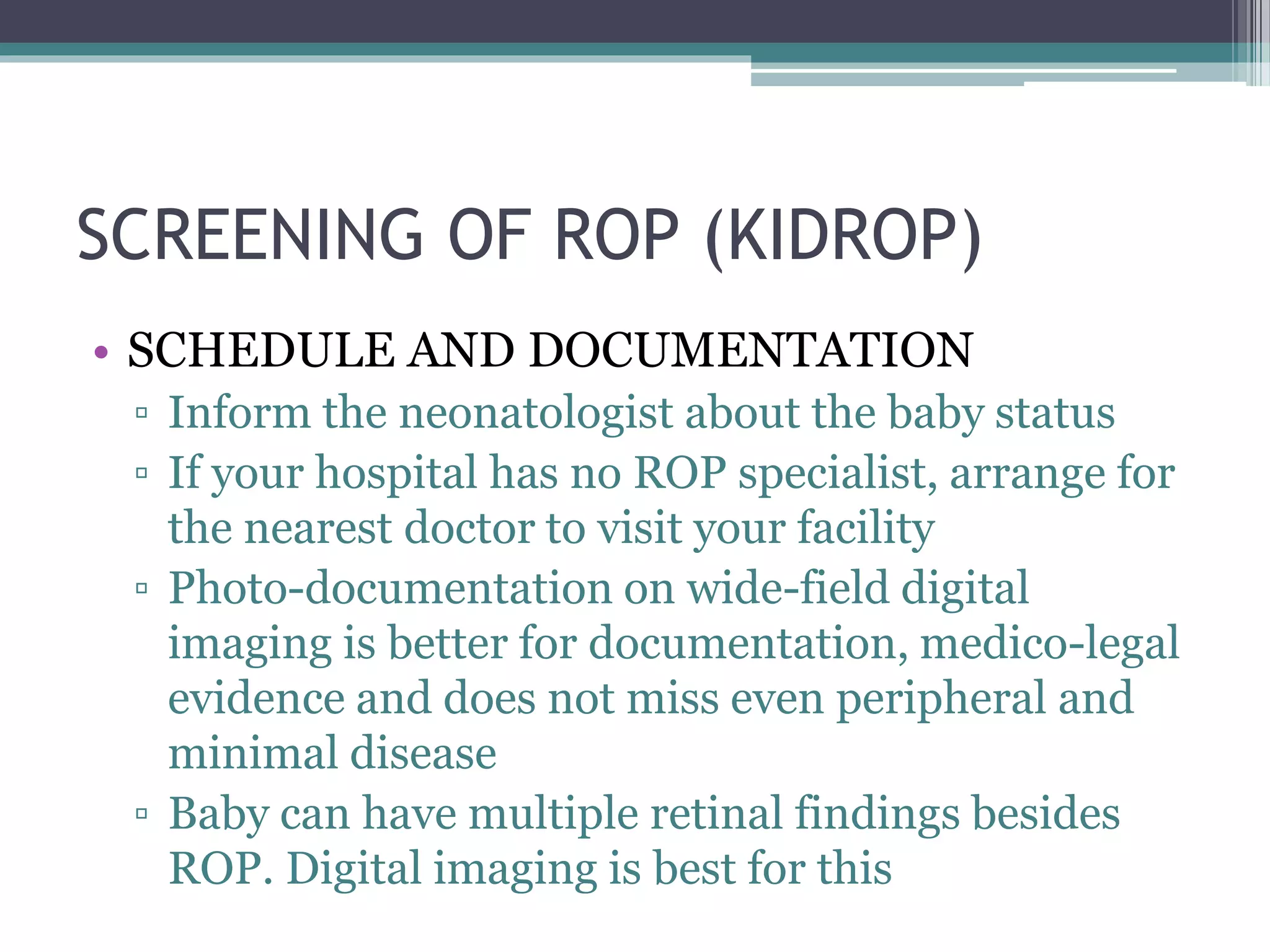 Retinopathy of prematurity | PPTX