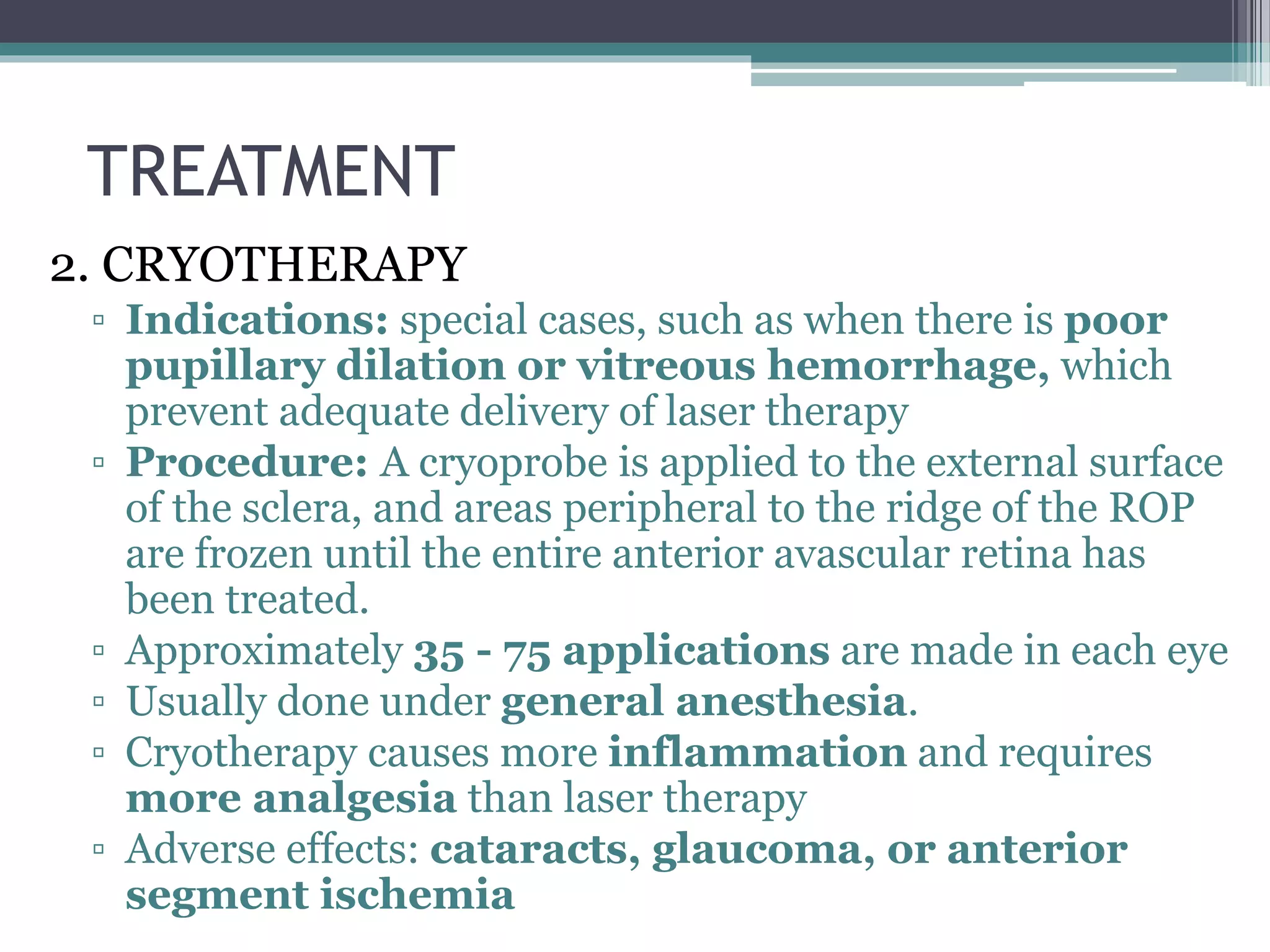 Retinopathy of prematurity | PPTX | Pregnancy | Reproductive Health