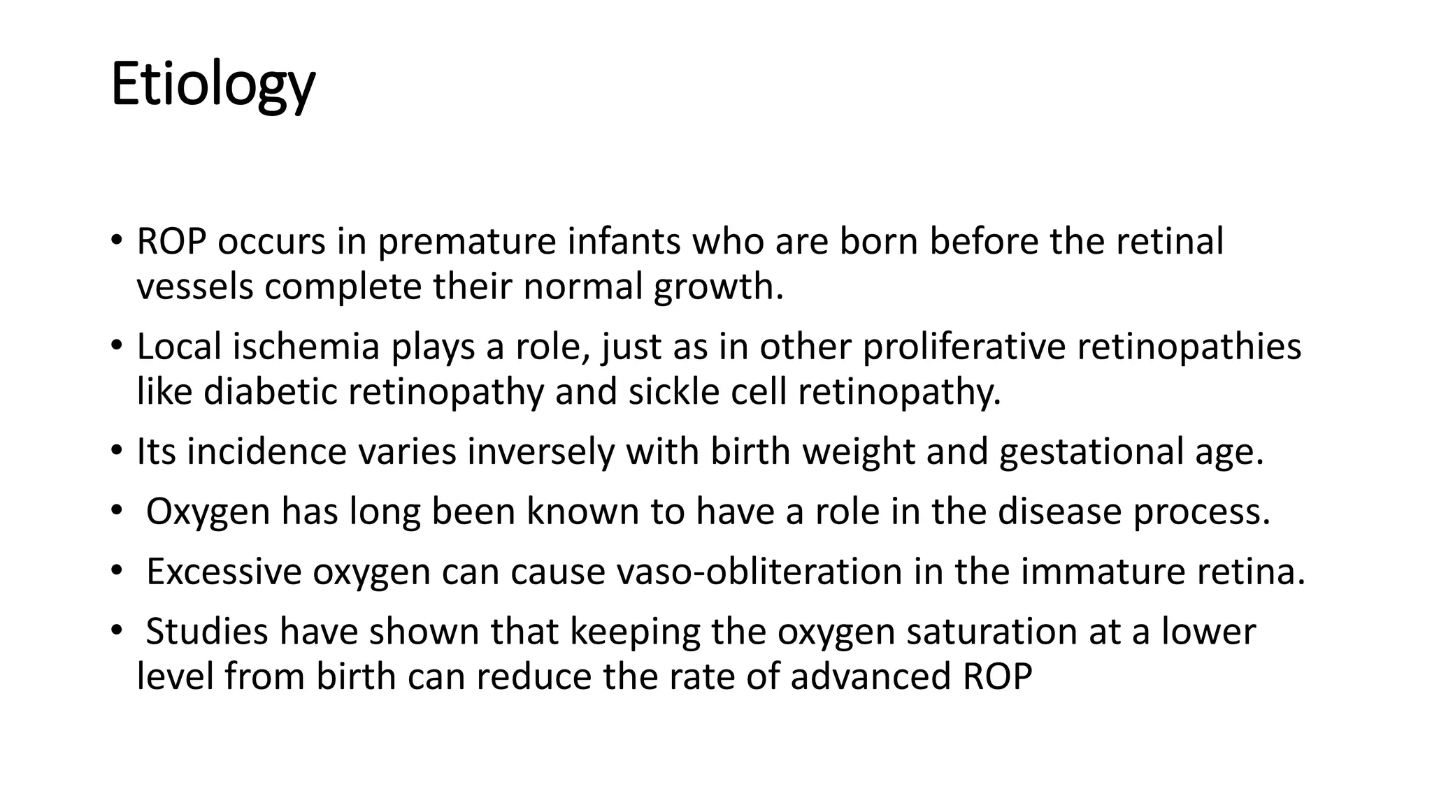 Retinopathy of prematurity | PPTX