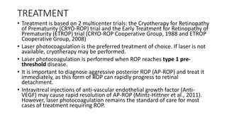 Retinopathy of prematurity | PPTX