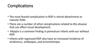 Retinopathy of prematurity | PPTX
