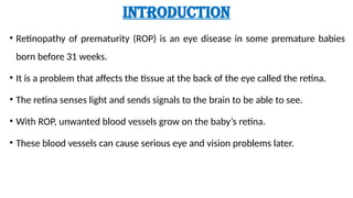 retinopathy of prematurity/ ROP .pptx | Pregnancy | Reproductive Health