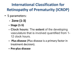 Retinopathy of prematurity by dr. tareq rahman | PPTX