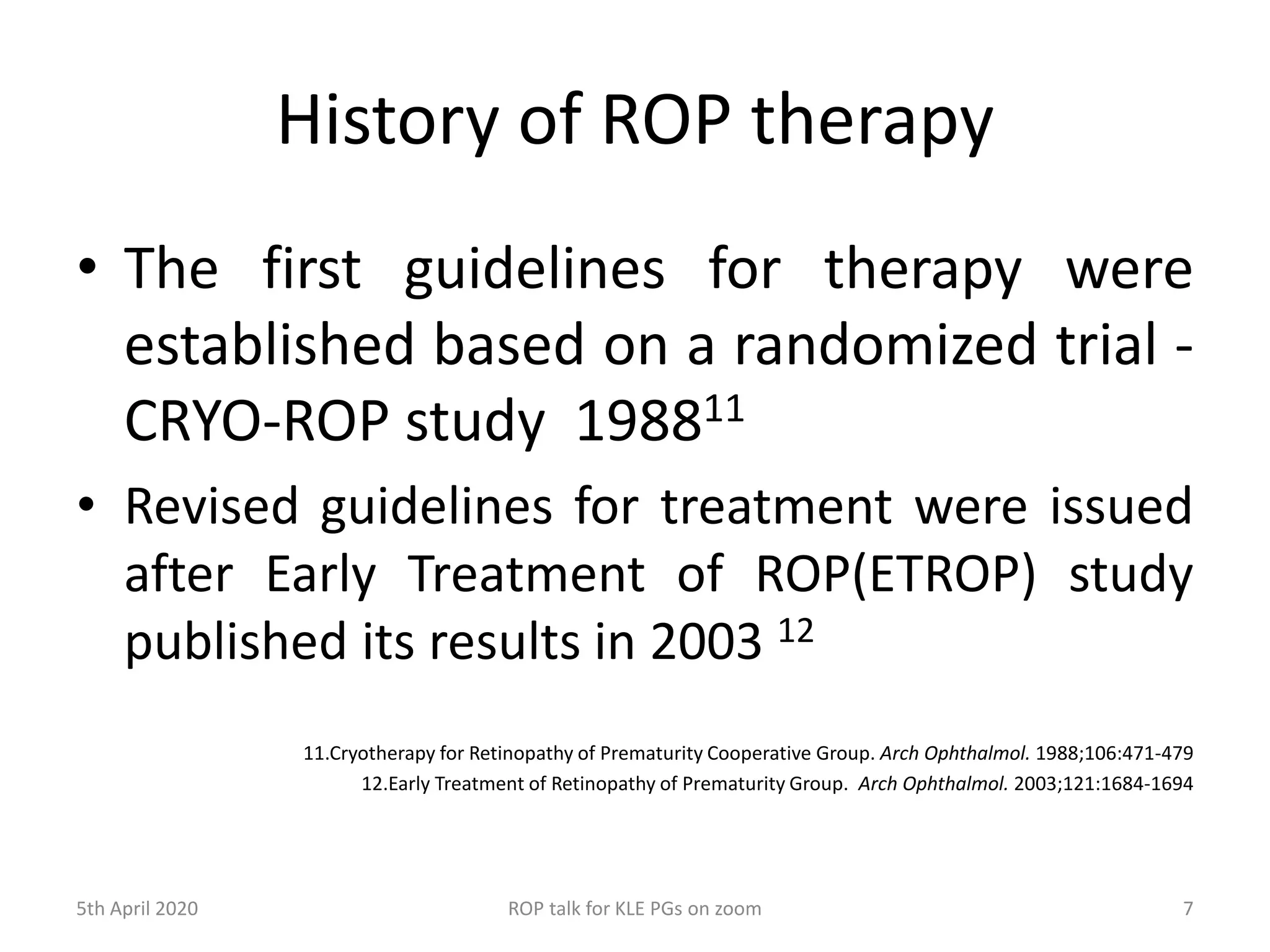 DR WANI'S TALK ON Retinopathy of prematurity | PPTX