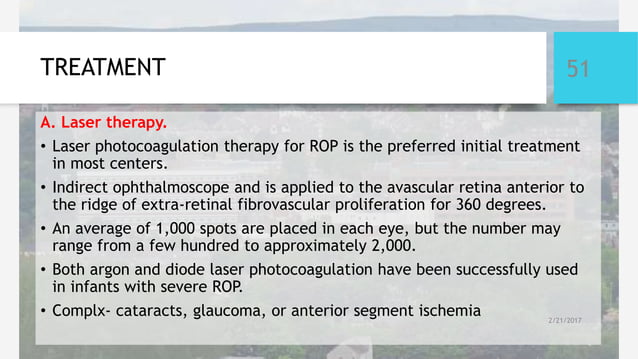 Retinopathy of prematurity rop satish 1 | PPT