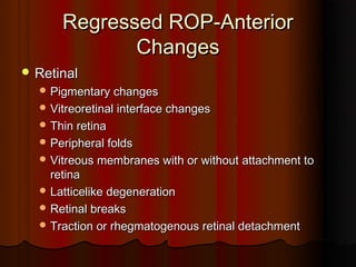 Retinopathy of prematurity (upload for site) | PPT