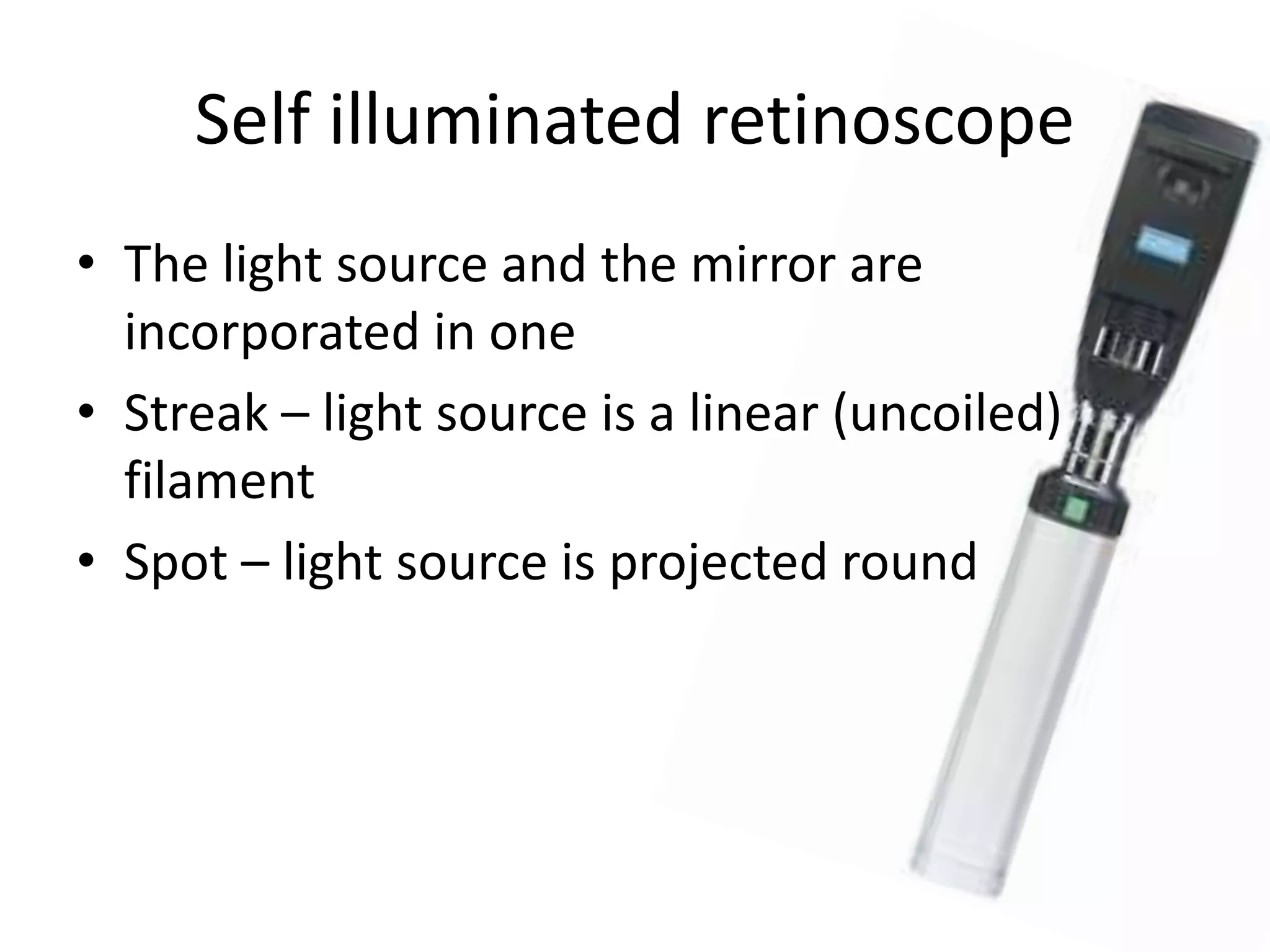 Retinoscope and retinoscopy | PPTX