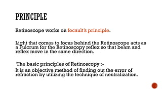 retinoscope & retinoscopy.pdf_optometry. | PDF
