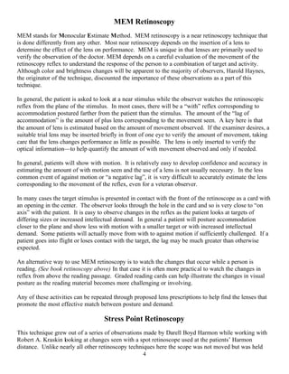 Retinoscopy | PDF | Eye and Vision Conditions | Diseases and Conditions