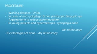 Retinoscopy | PPTX