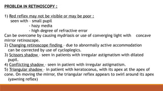 Presentation on Retinoscopy and it's applied aspects | PPTX