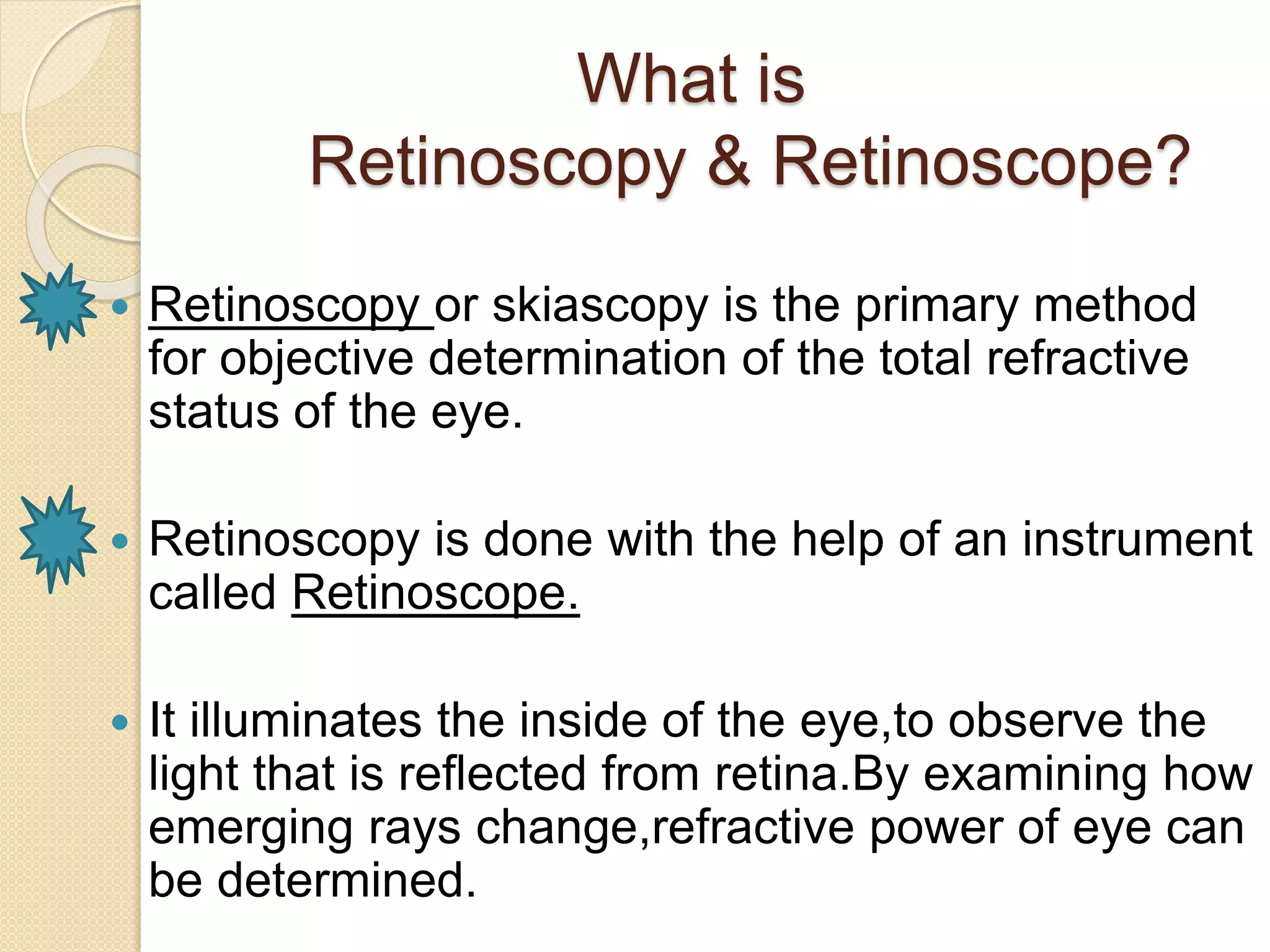 Retinoscopy @adi | PPTX