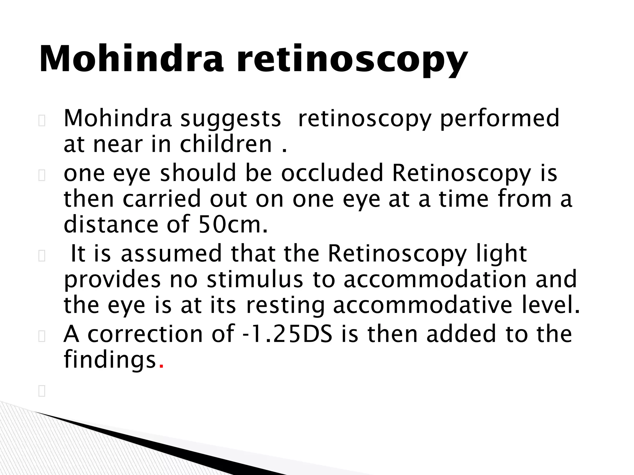 Retinoscopy ppt | PDF