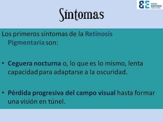Retinosis pigmentaria | PPTX