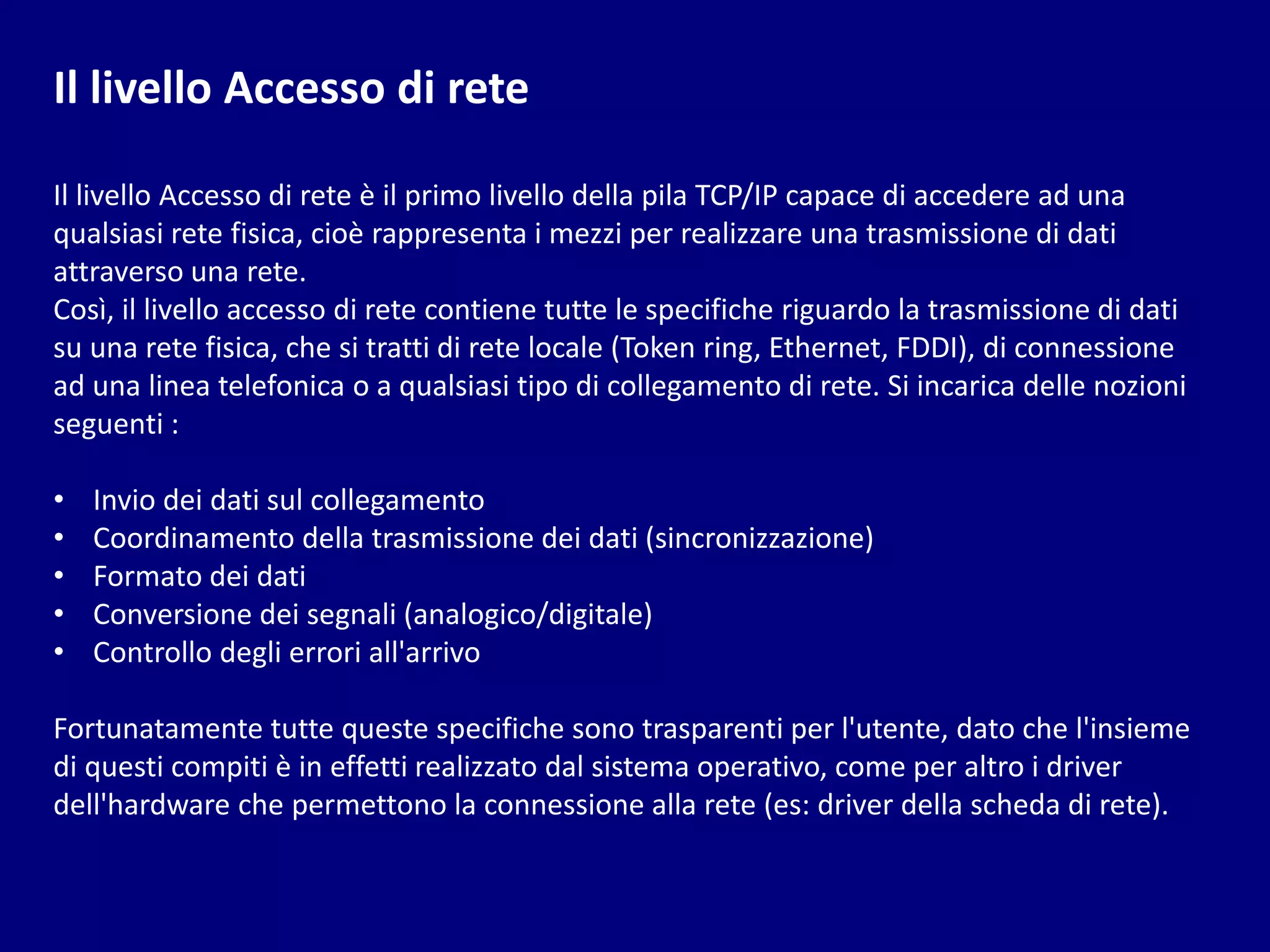 Strutturazione delle Reti | PPTX