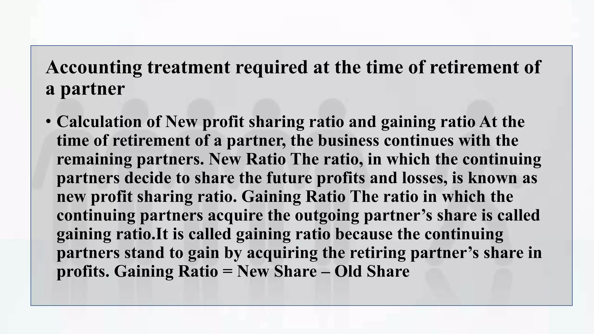 Retirement and Death of Partner | PPTX