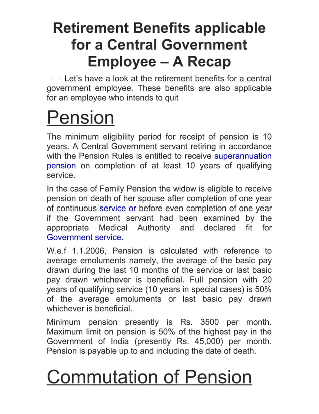 Retirement benefits.bose | Life Insurance | Insurance