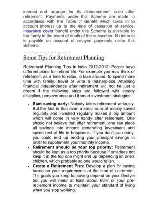 Retirement benefits.bose | Life Insurance | Insurance