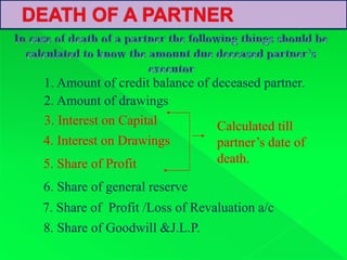 Retirement or death of a partner | PPTX
