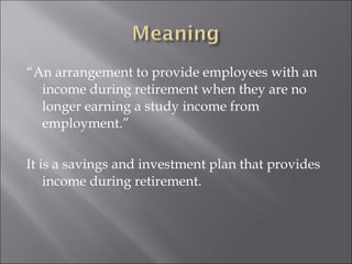 Retirement plan | PPT