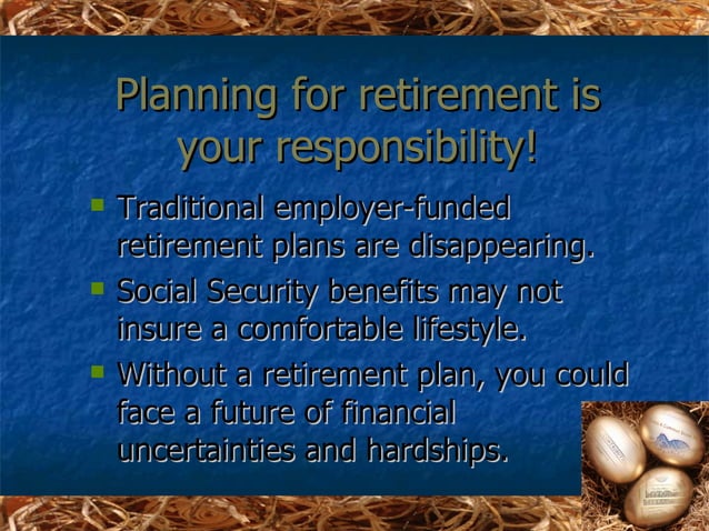 Retirement Planning PPT | PPT | Retirement Planning | Personal Finance