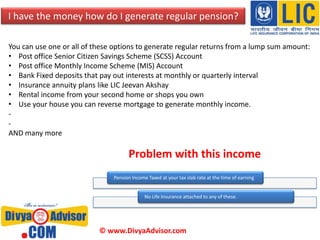 LIC Retirement Combination Plans | PPTX