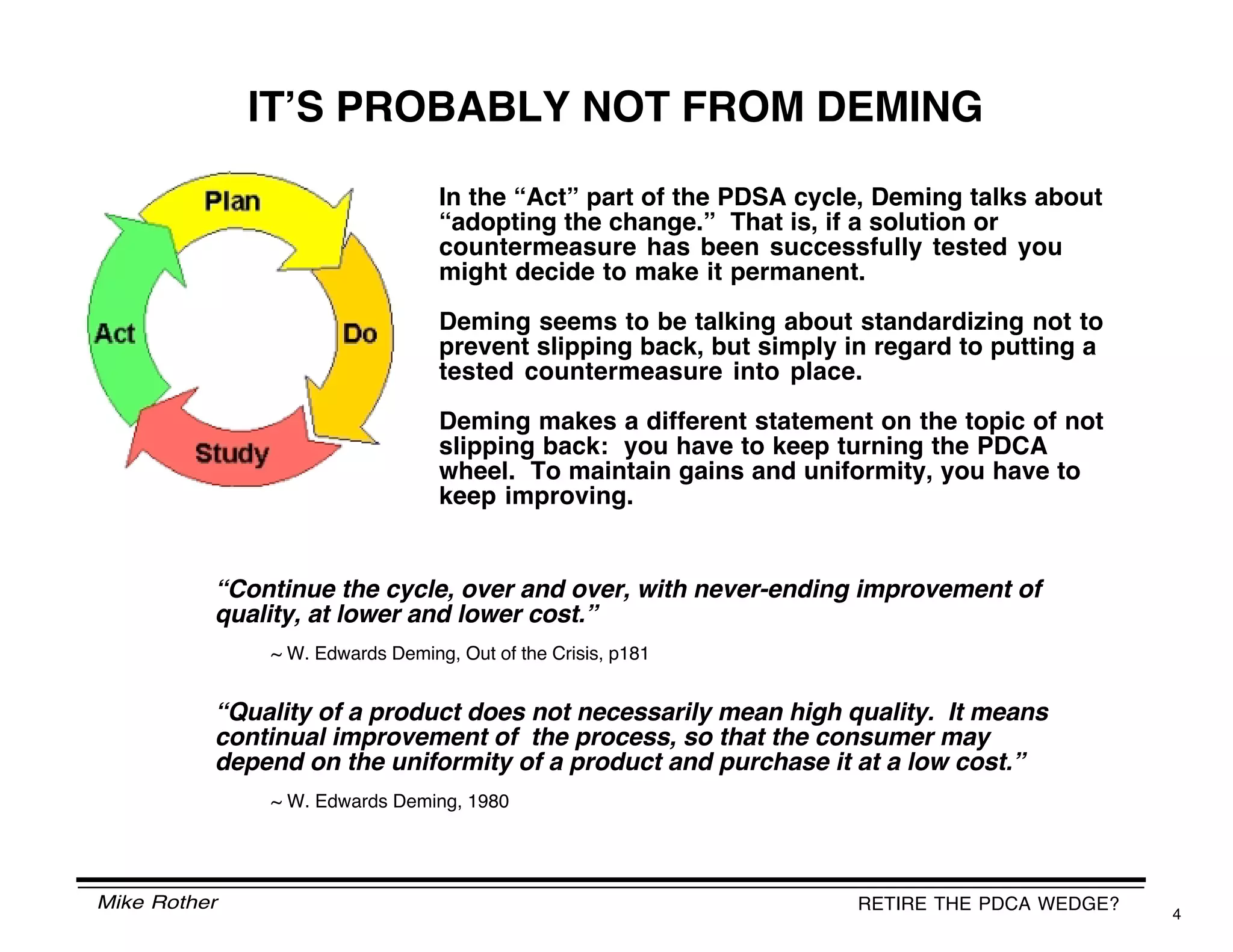 Retire the PDCA wedge | PDF
