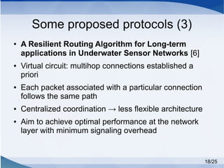 UNDERWATER SENSORS NETWORKS | PDF
