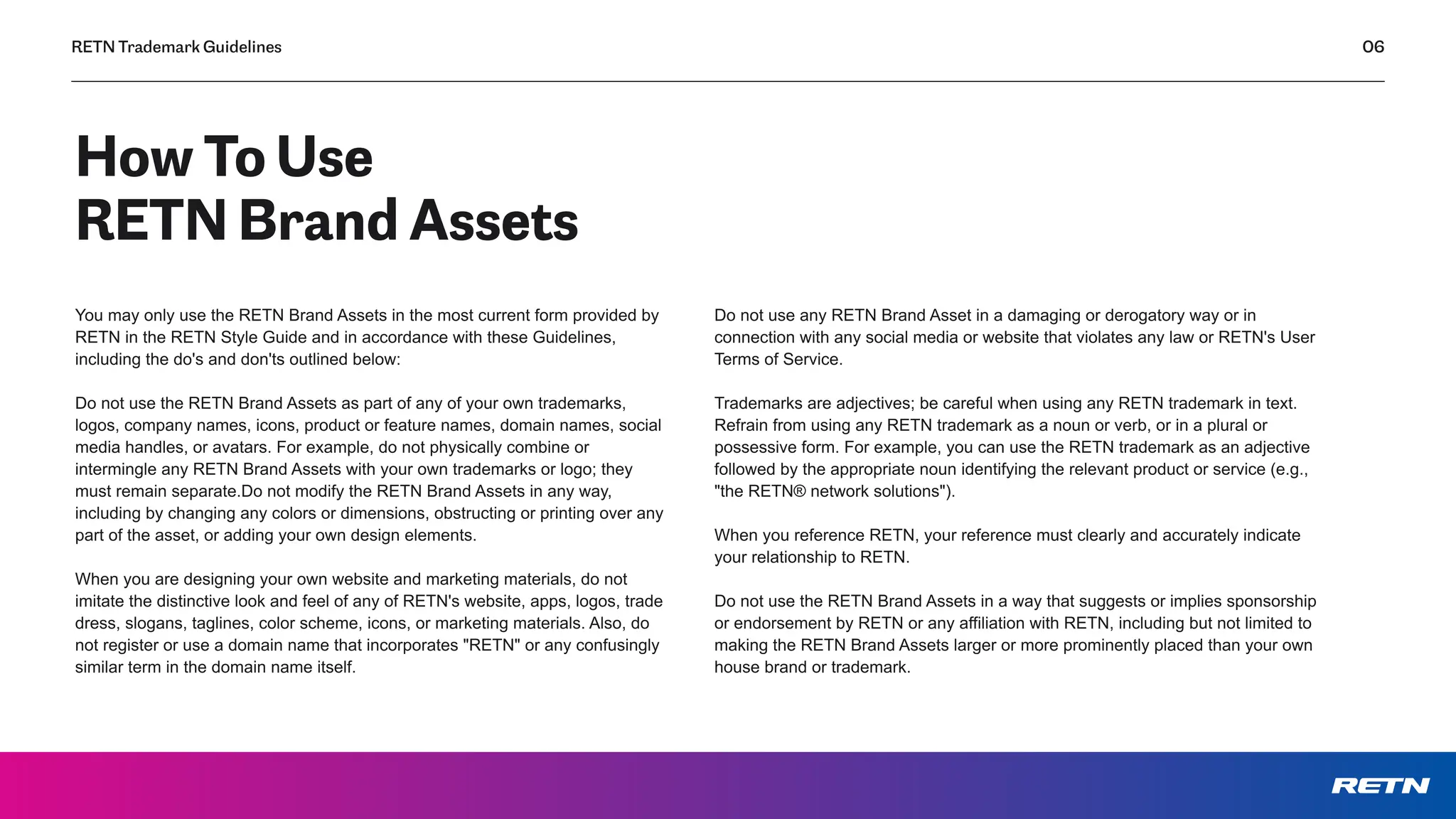 RETN Brand Guidelines made by RETN Communications | PDF