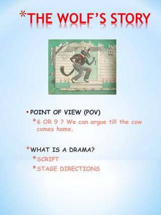 Retold wolf's story presentation slides | PDF