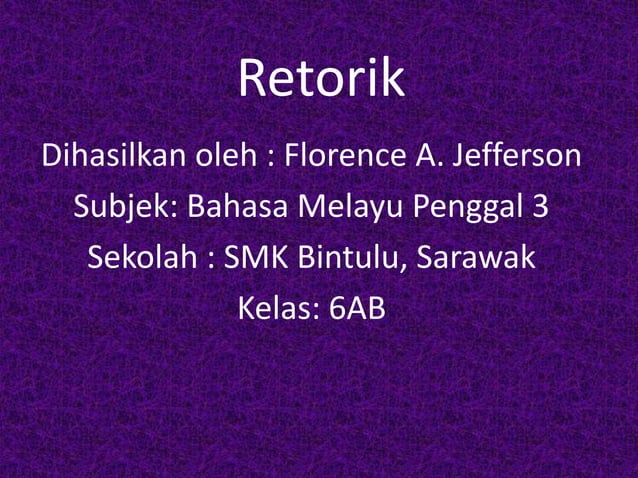 Retorik | PPTX