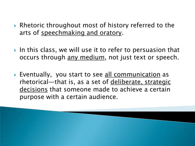 A Short Introduction to Rhetoric | PPT