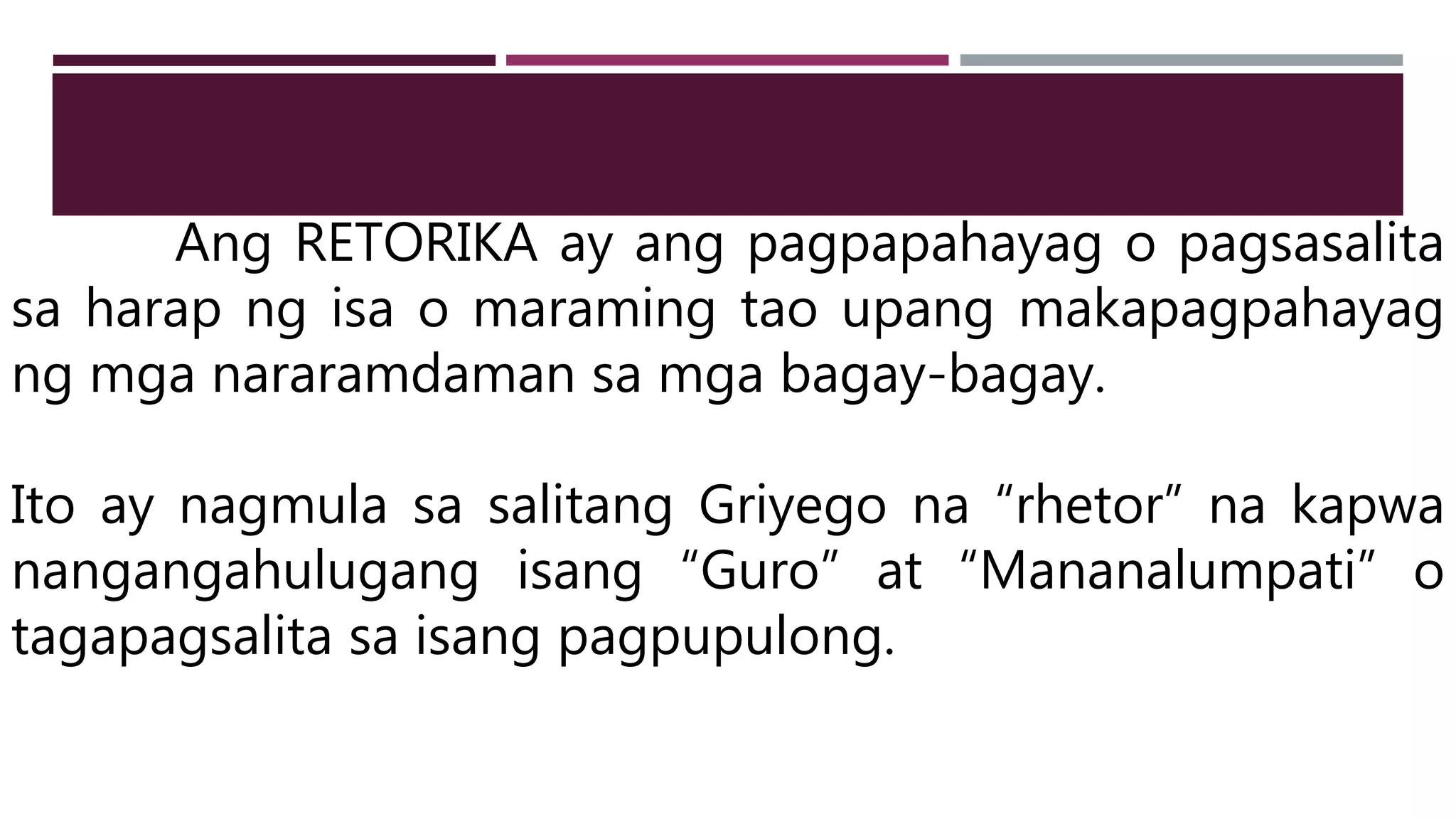 Retorika | PPTX