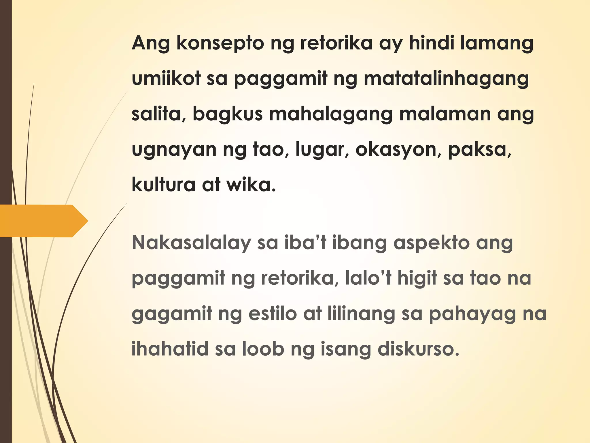 Retorika at Diskurso | PPTX