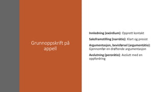Retorikk og muntlighet | PPT