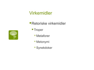 Retorisk analyse | PPT