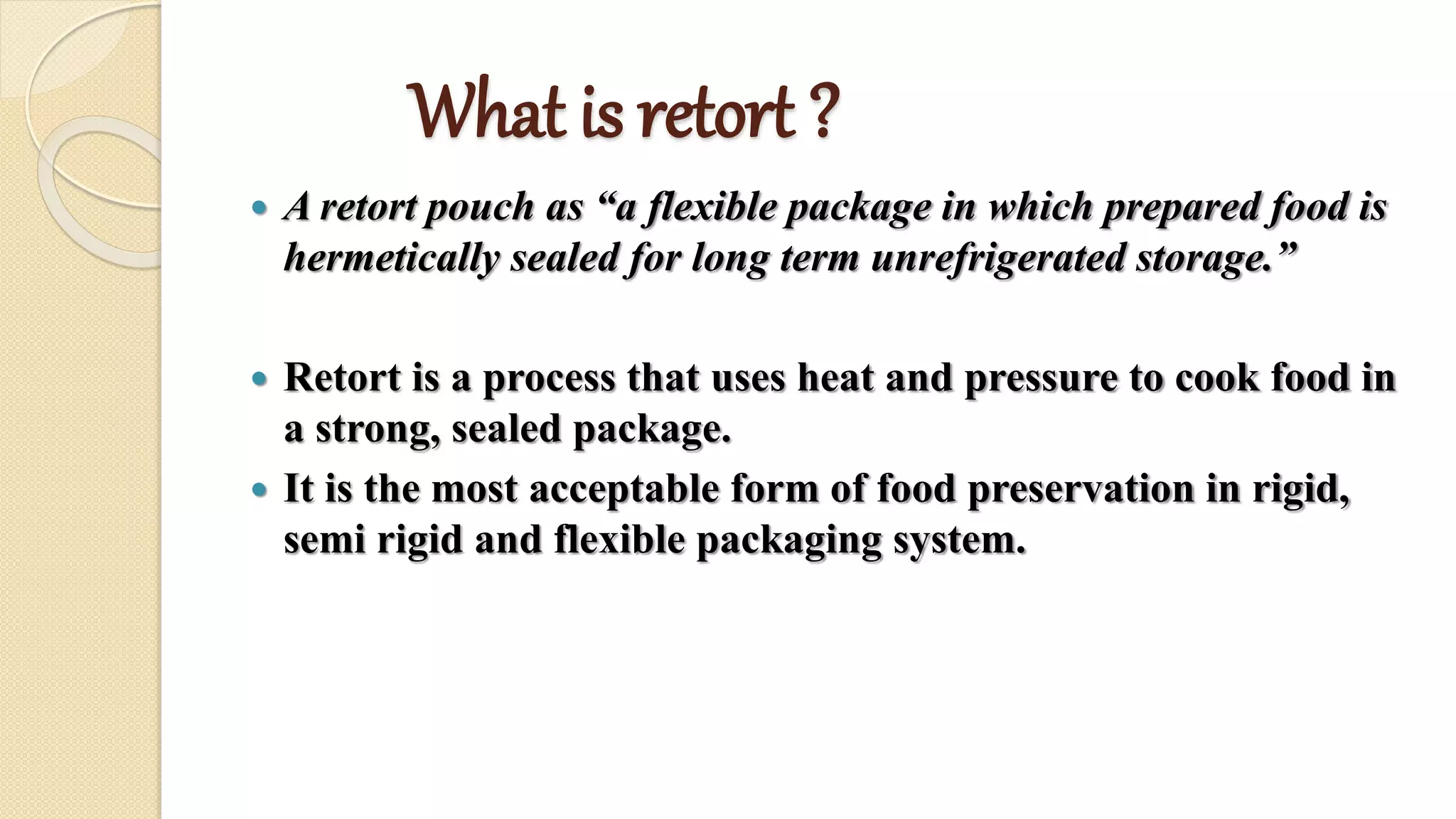 Retort able pouches | PPT