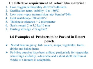 Retort pouch packaging | PPTX