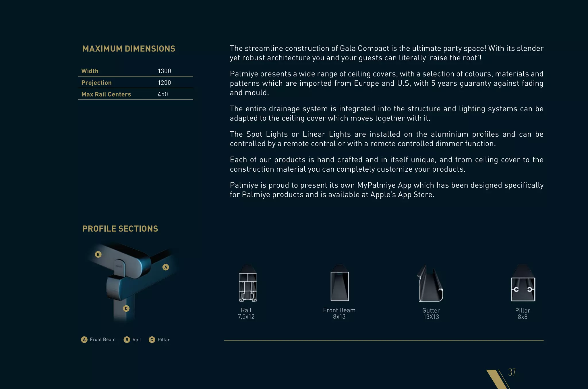 Retractable pergolas - exclusive fabrics and lightnings | PDF