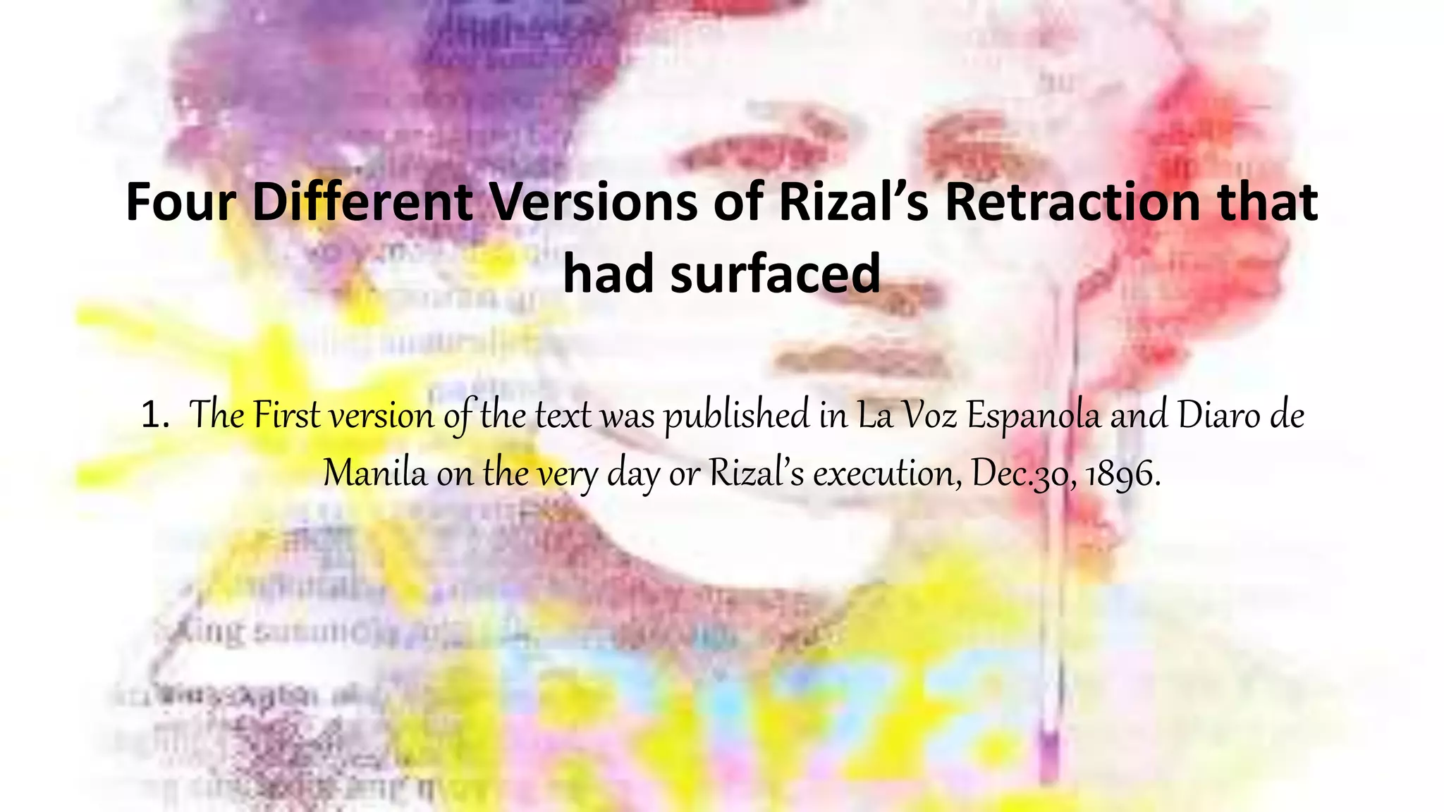 Retraction Of Rizal.pptx