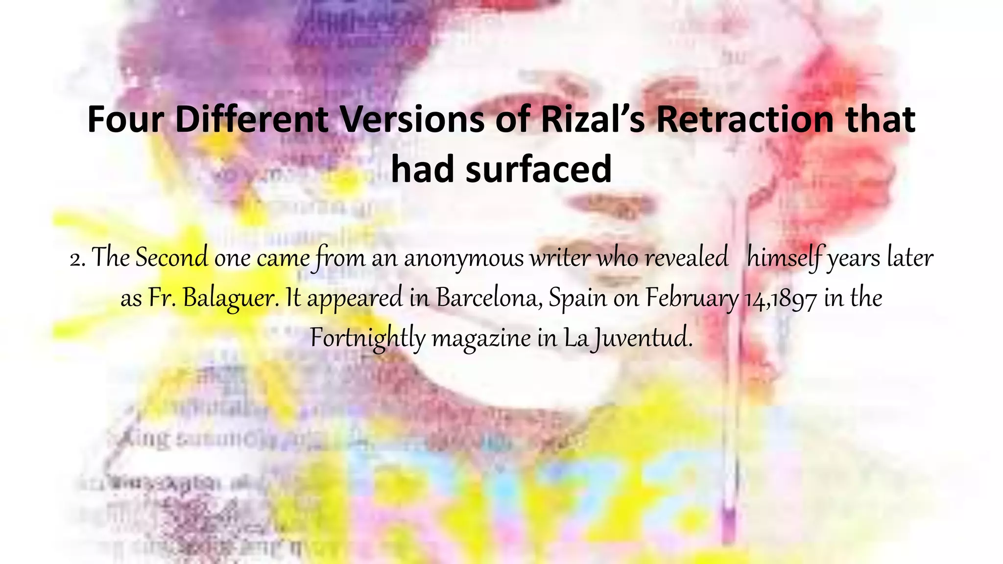 Retraction Of Rizal.pptx