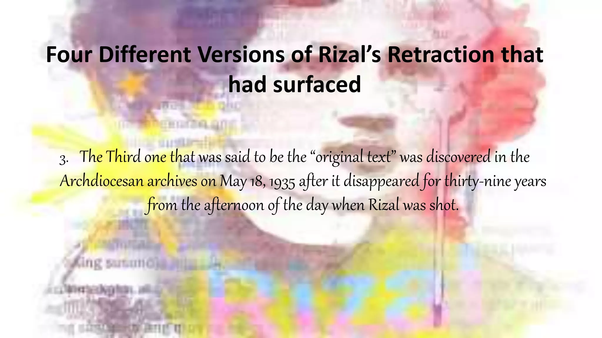Retraction Of Rizal.pptx