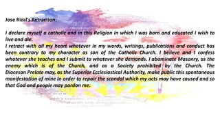 Retraction Of Rizal.pptx