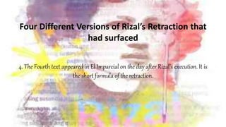 Retraction Of Rizal.pptx
