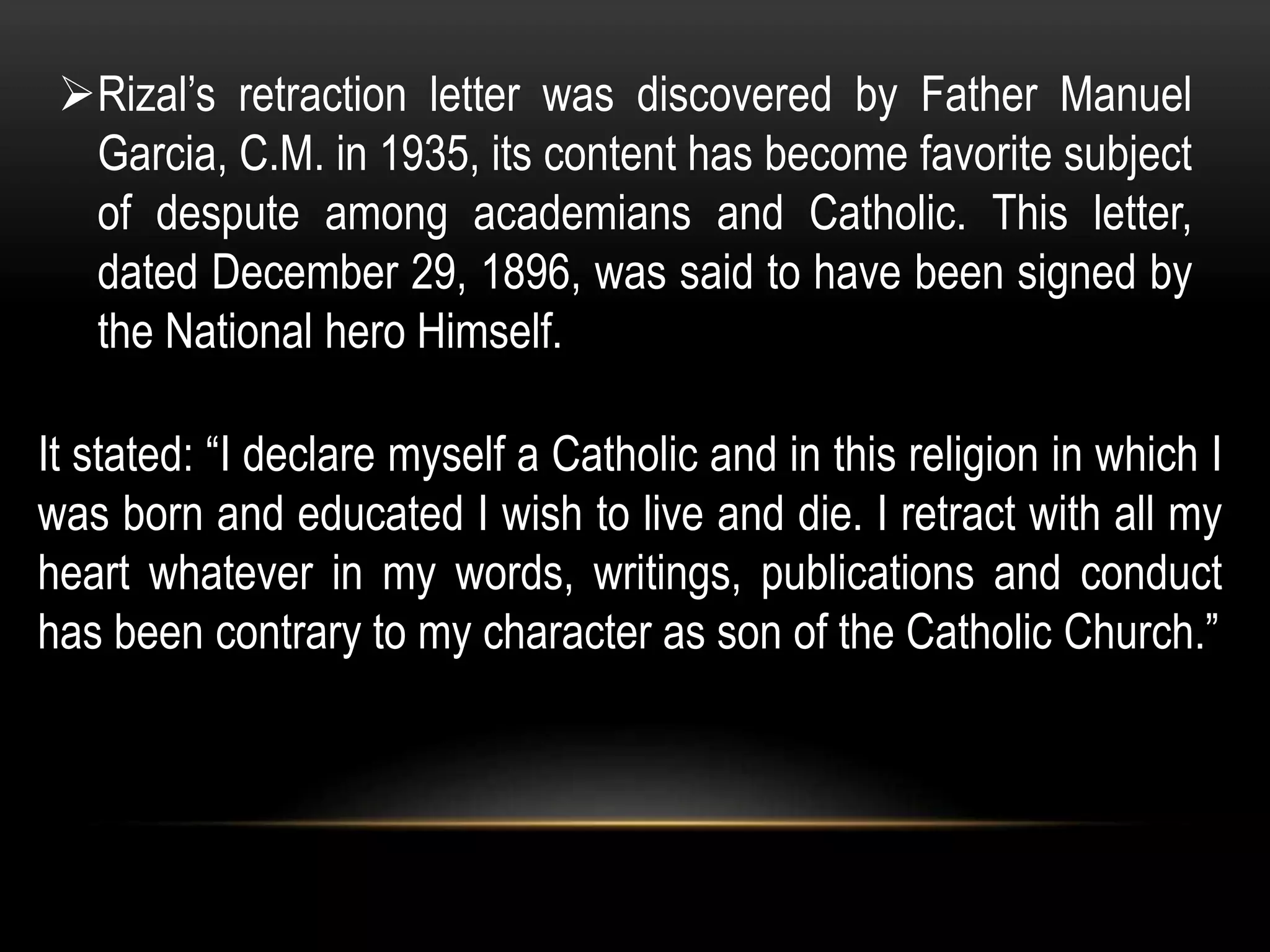 RETRACTION OF RIZAL.pptx