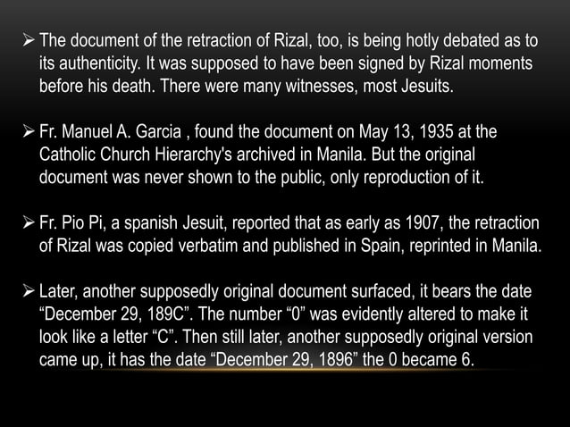 RETRACTION OF RIZAL.pptx