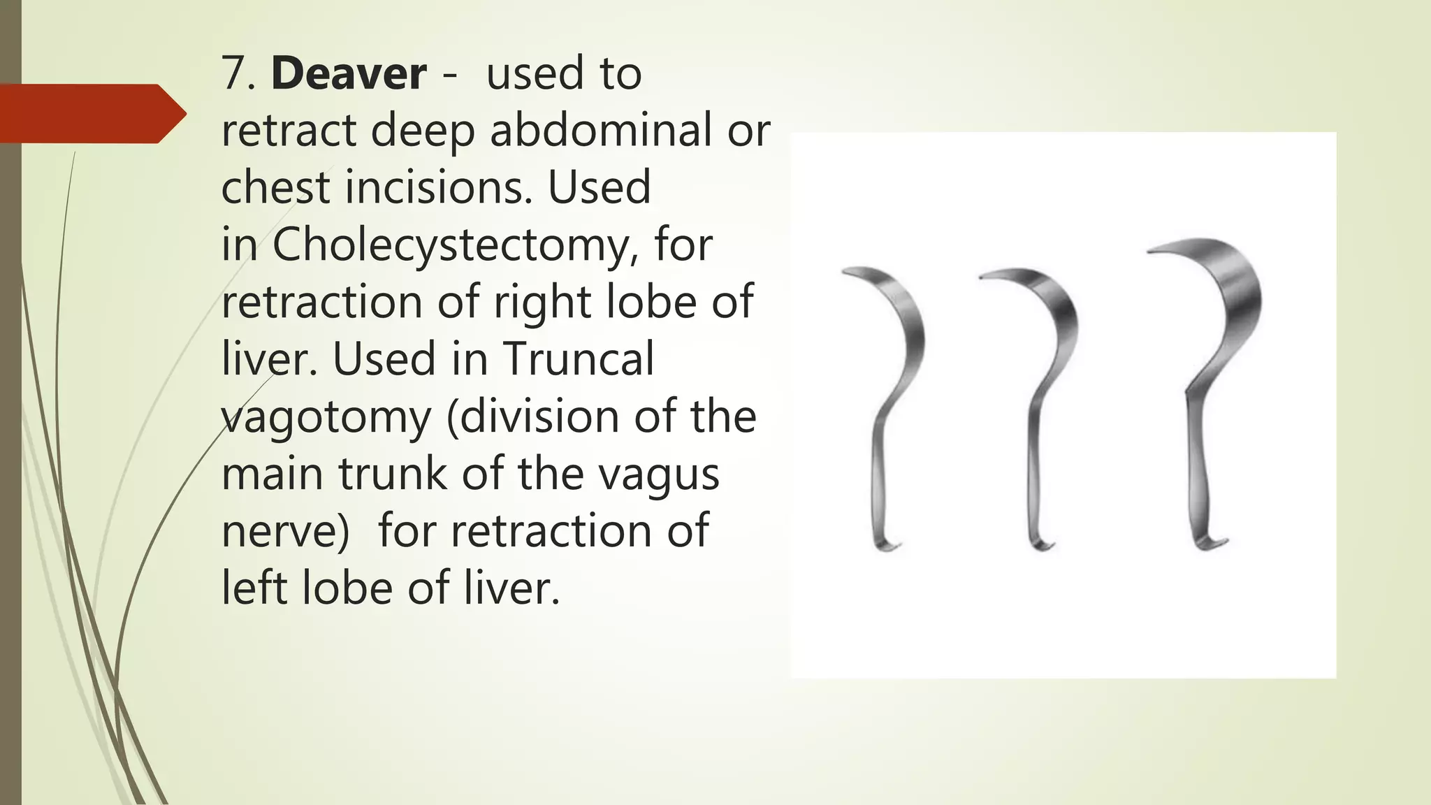 Surgical Retractors and their application | PPTX