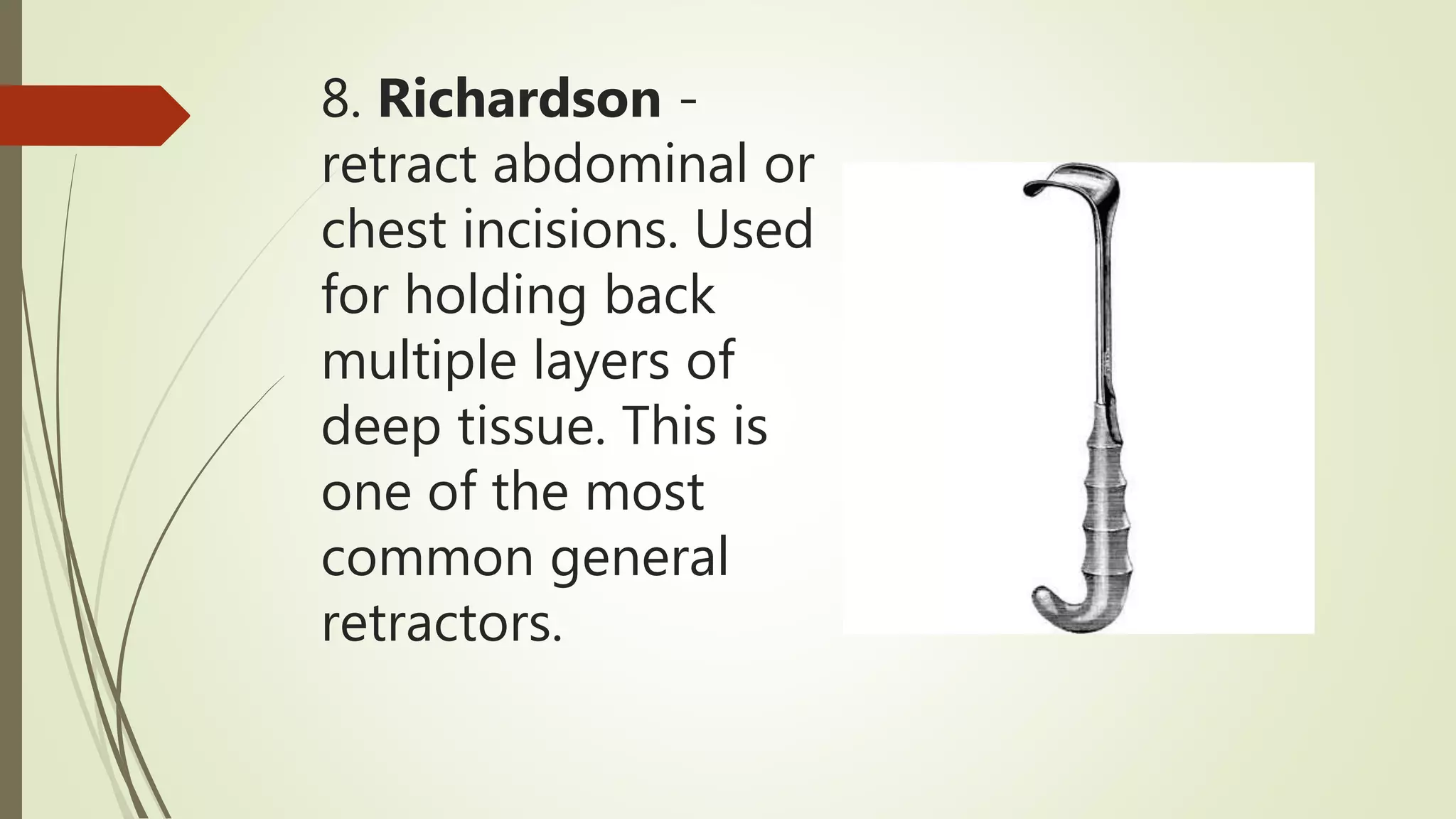 Surgical Retractors and their application | PPTX
